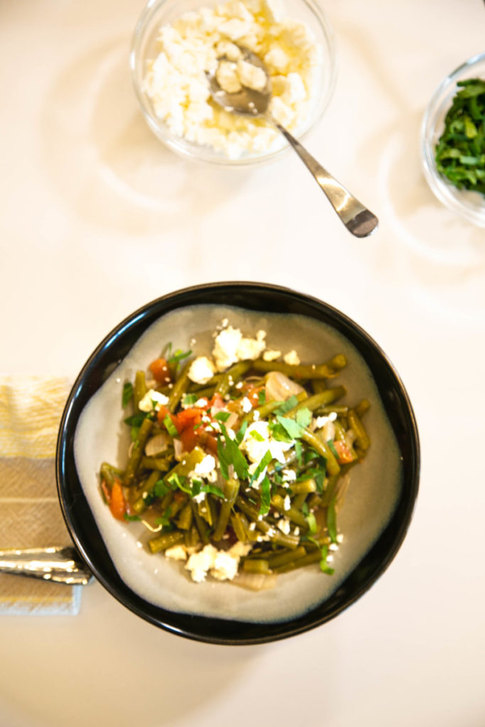Maria’s Greek Style Braised String Beans Recipe